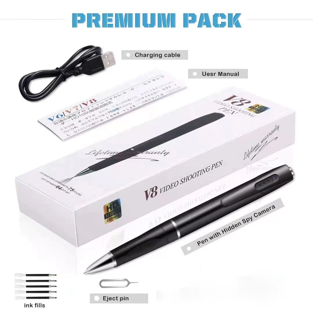 V8 Video Shooting Pen 1080P - CGE